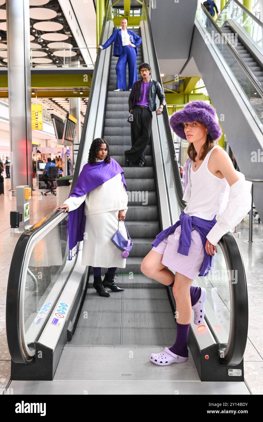 EDITORIAL USE ONLY (top to bottom) Models Louise Boyce, Gustavo, Ikran ...