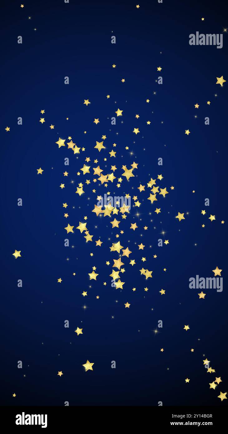 Magic stars vector overlay. Gold stars scattered around randomly ...