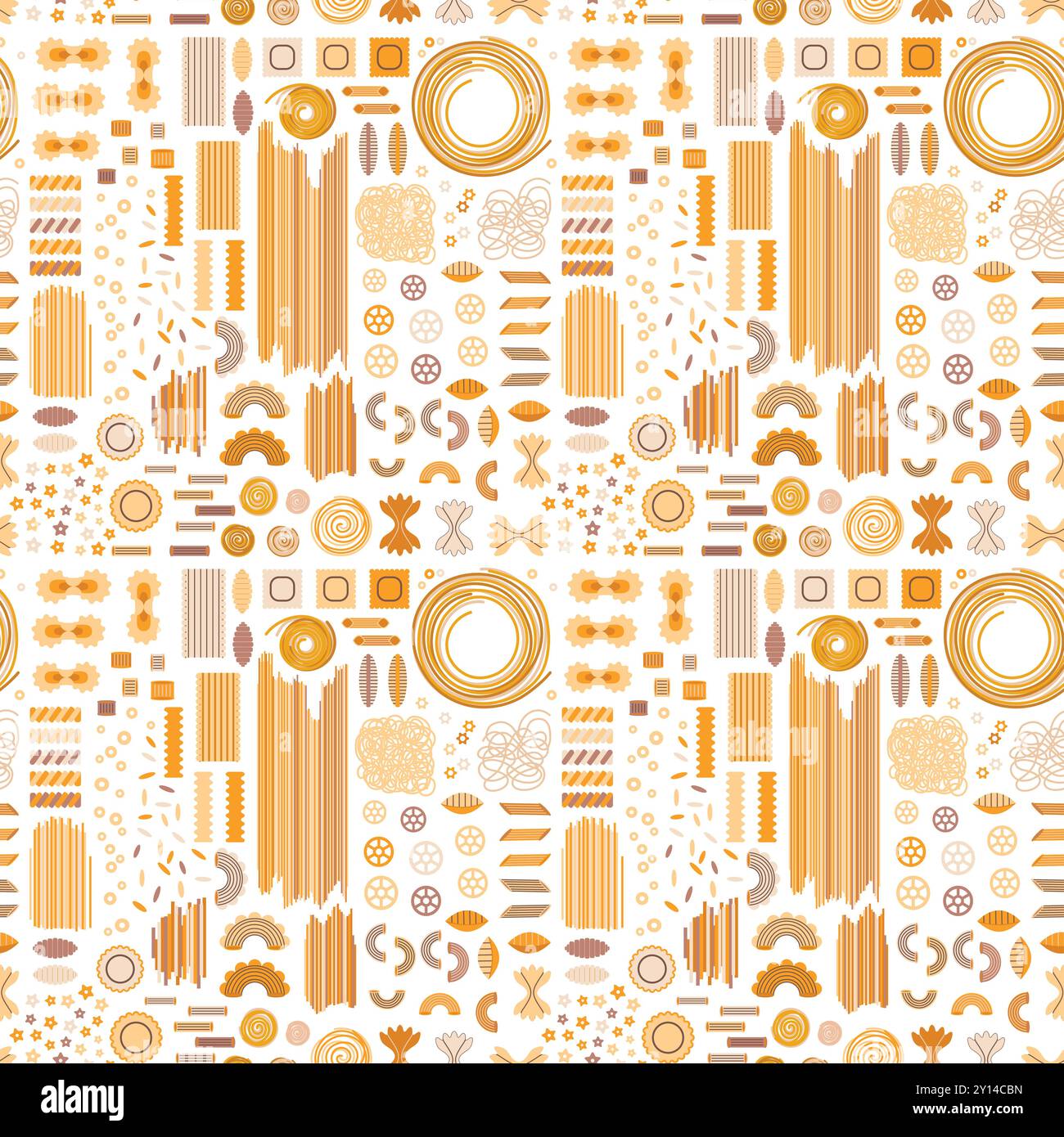 Italian Pasta and Spaghetti Types Pattern Stock Vector Image & Art - Alamy