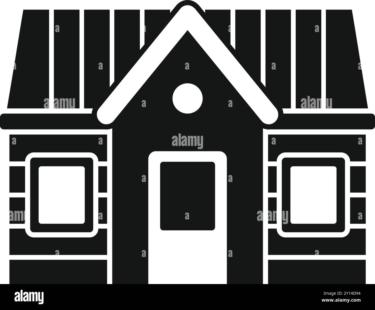 Detached residential house Black and White Stock Photos & Images - Alamy