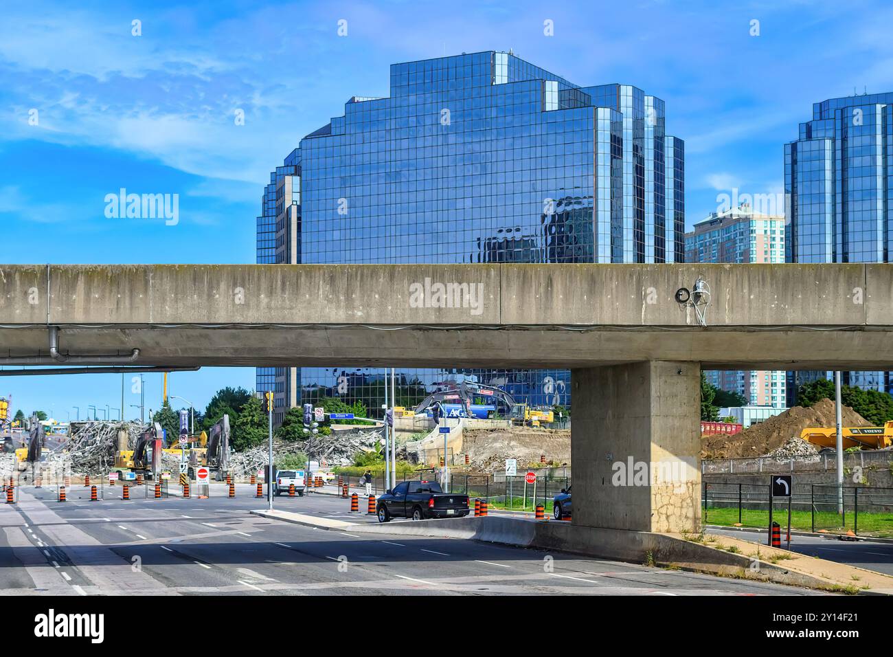 Toronto, Canada - September 2, 2024: Elevated bridge of the Scarborough ...