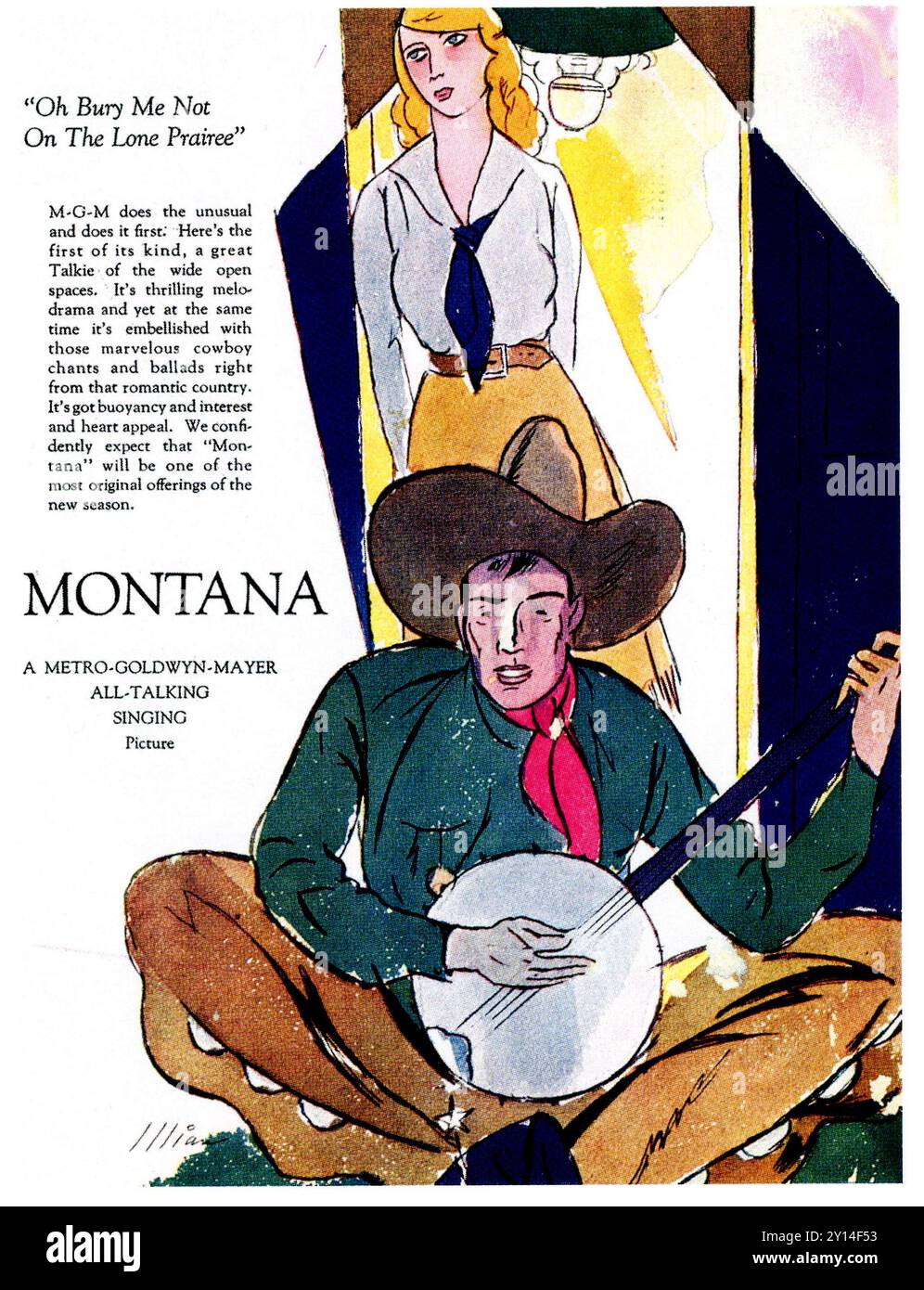 1929 Montana film poster - MGM - Metro-Goldwyn-Mayer All-Talking ...