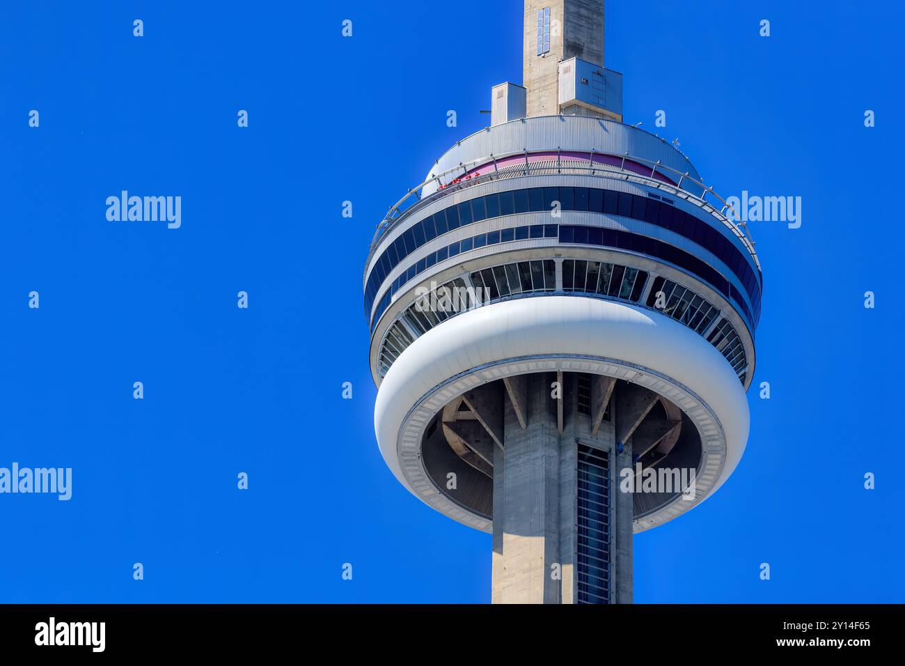 Toronto, Canada - September 2, 2024: Close-up of the main pod of the CN ...