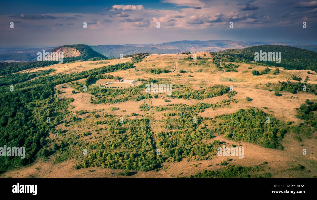 Porolissum, Romania - Ruins of ancient roman city and amphitheatre ...