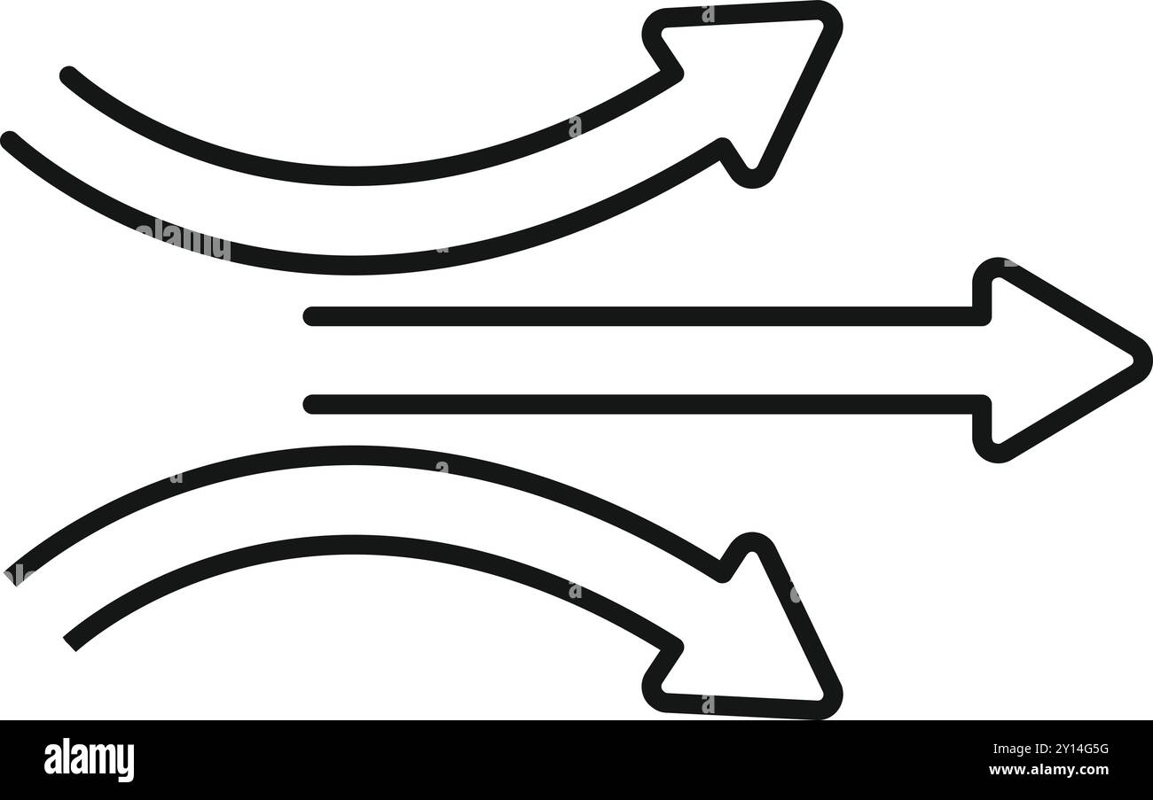 Path paths in different directions hi-res stock photography and images ...