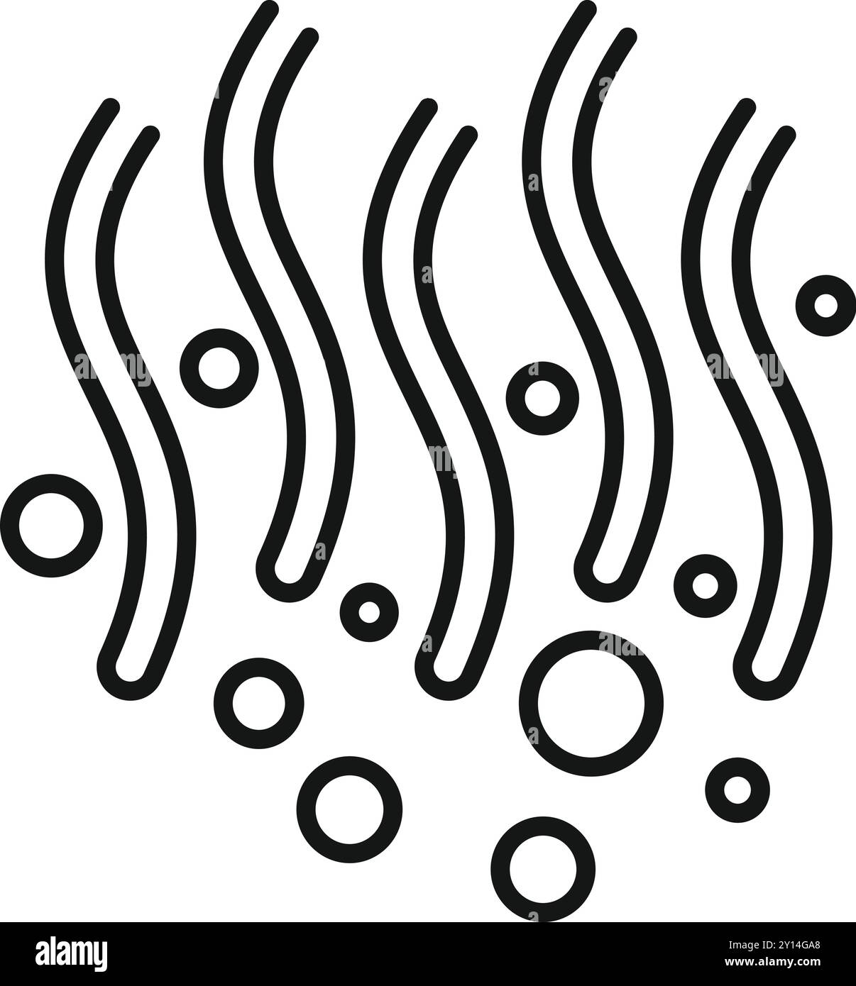 Bubbles in water stream Stock Vector Images - Alamy