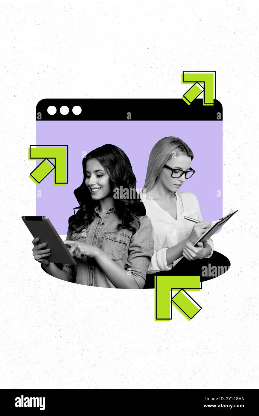 Contemporary art collage employees Cut Out Stock Images & Pictures - Alamy