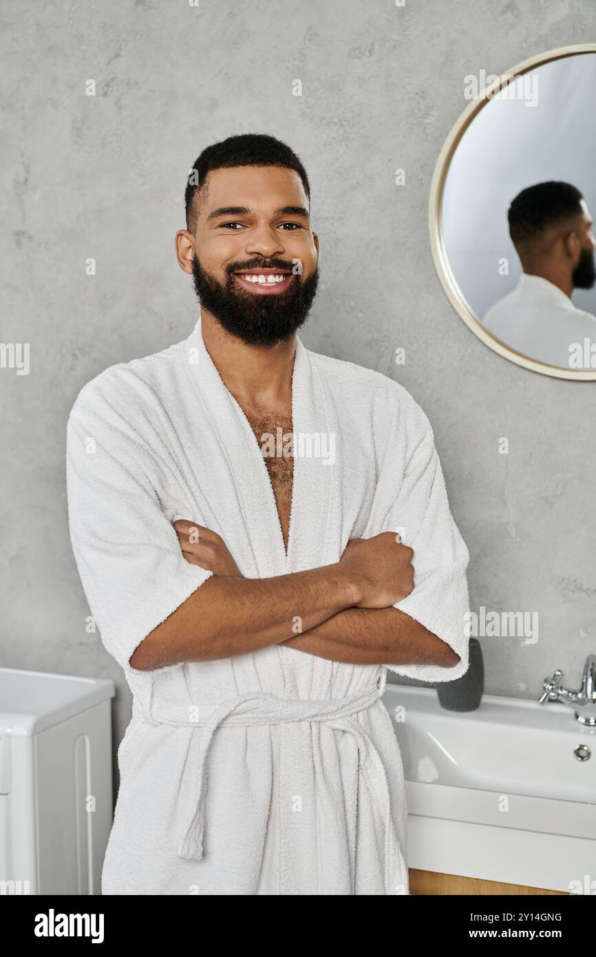 Mens self care in peaceful hi-res stock photography and images - Alamy