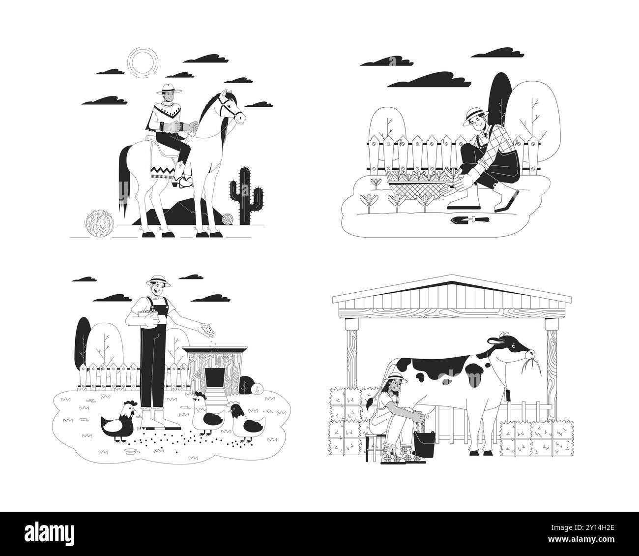 Breeding activities Stock Vector Images - Alamy