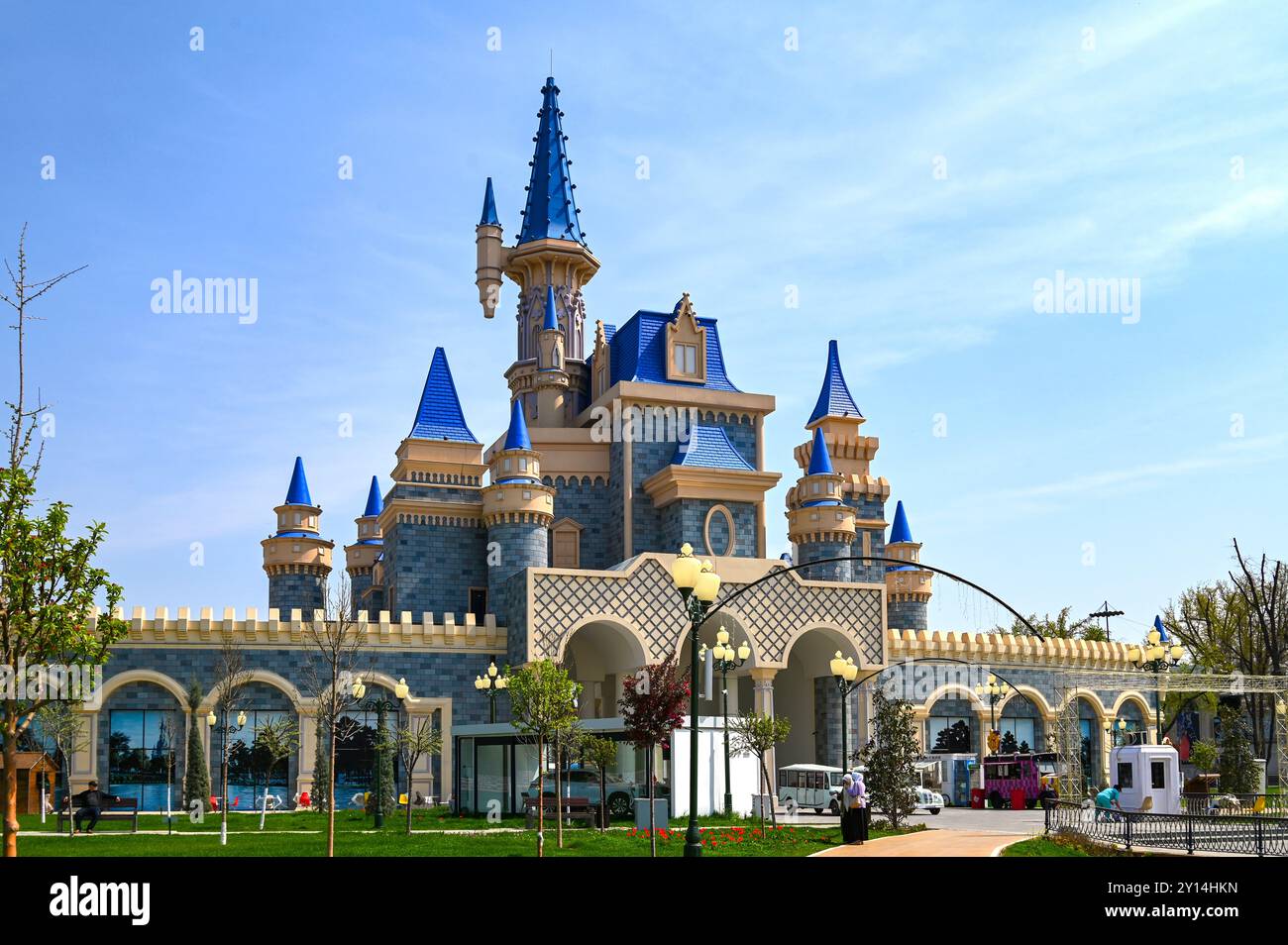 TASHKENT - APR 04: Castle of Magic City Park on April 04. 2024 in ...