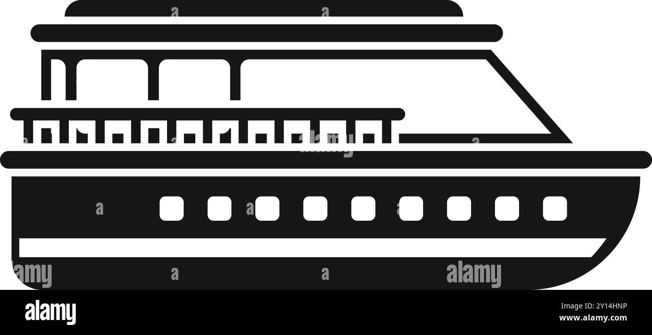 Large, double decker ship is traversing a body of water, offering a ...