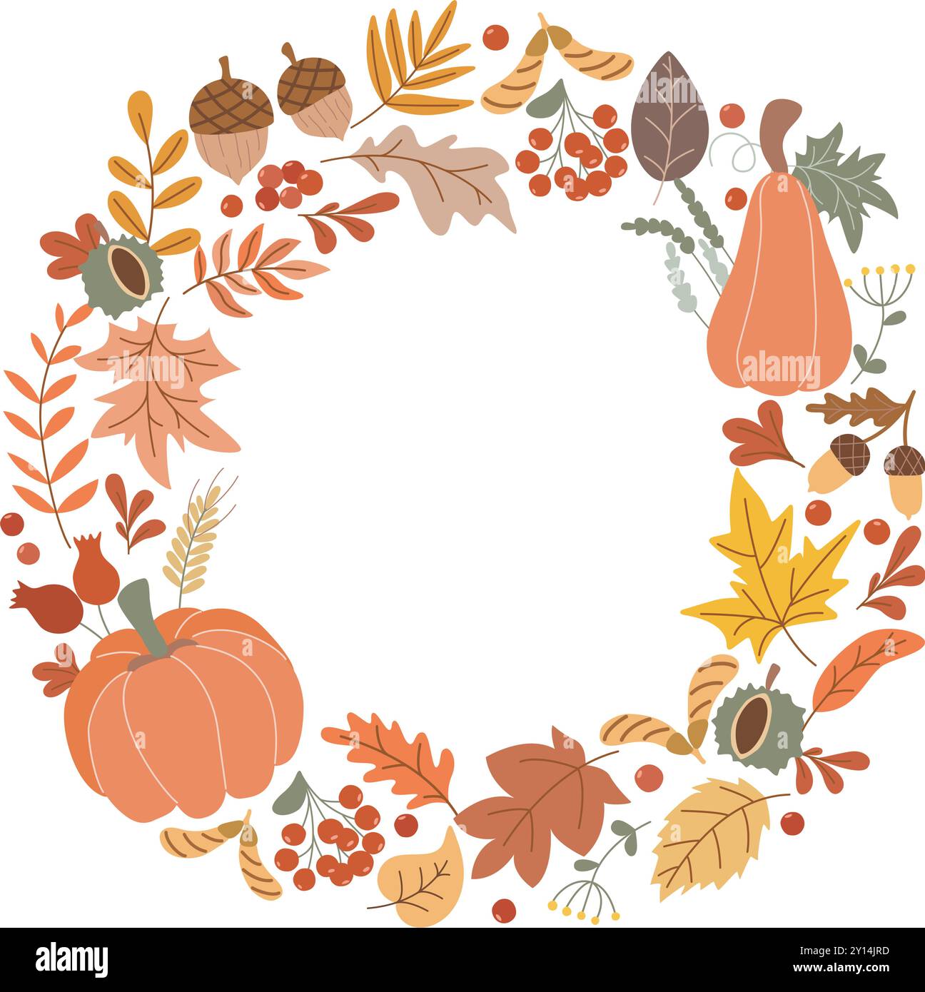 Rustic seasonal frame Stock Vector Images - Alamy