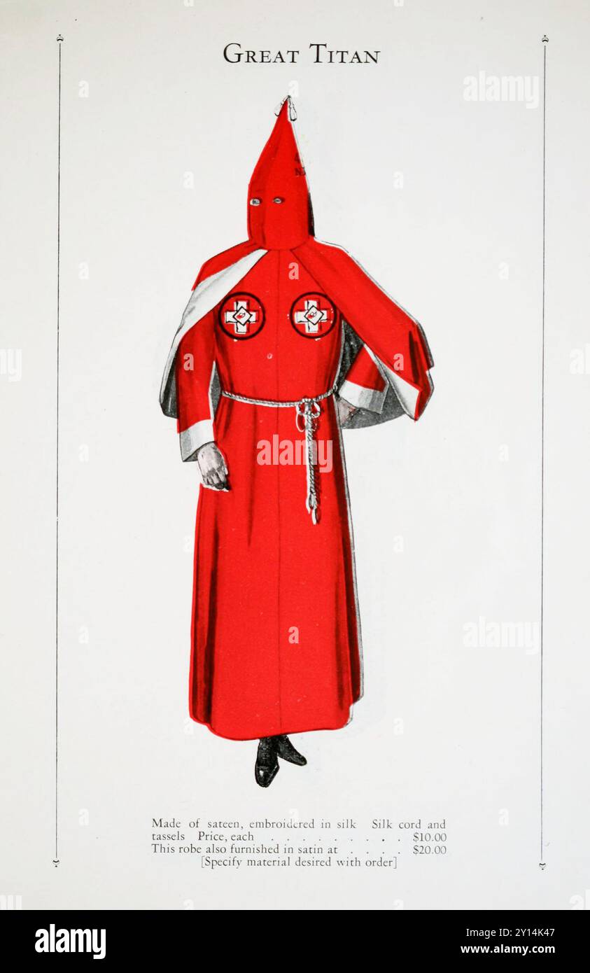 " The Great Titan Robe". Vintage Illustration from Catalog of Ku Klux ...