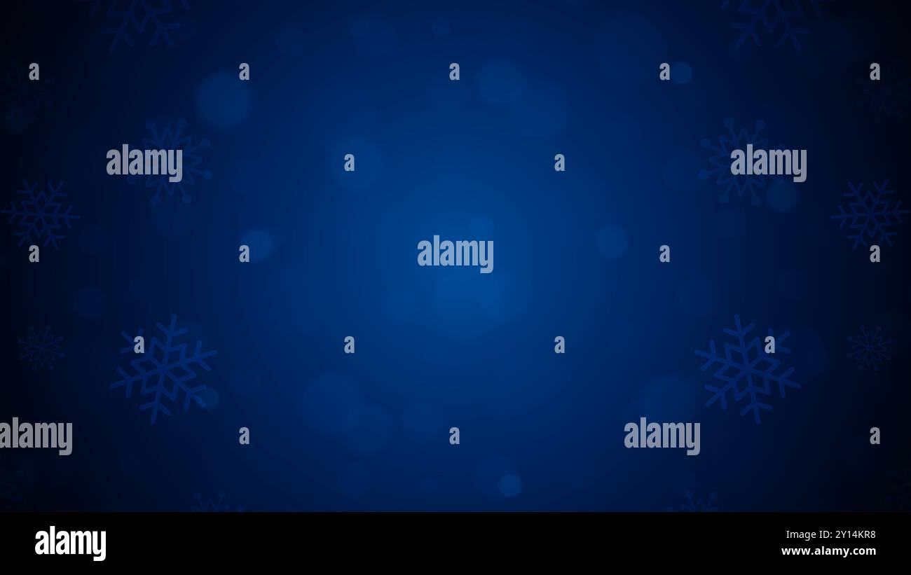 Winter Christmas blue gradient background with frost snowflakes 3d ...
