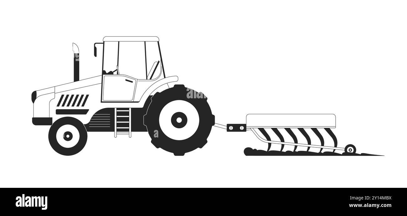 Working farm machine Cut Out Stock Images & Pictures - Alamy