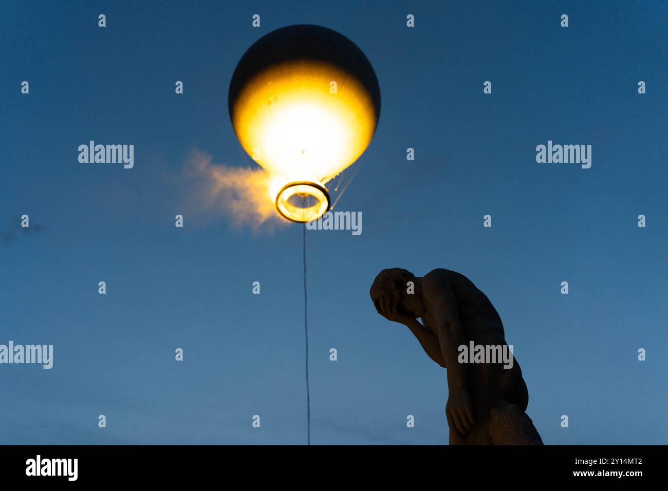Paris, France. 04th Sep, 2024. during the flight of the Olympic and ...