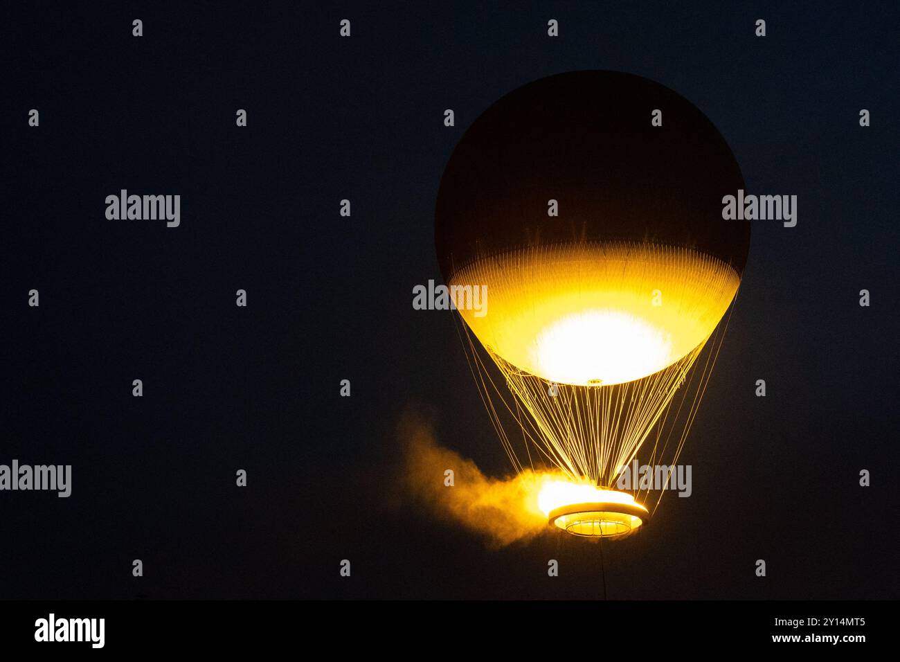 Paris, France. 04th Sep, 2024. during the flight of the Olympic and ...
