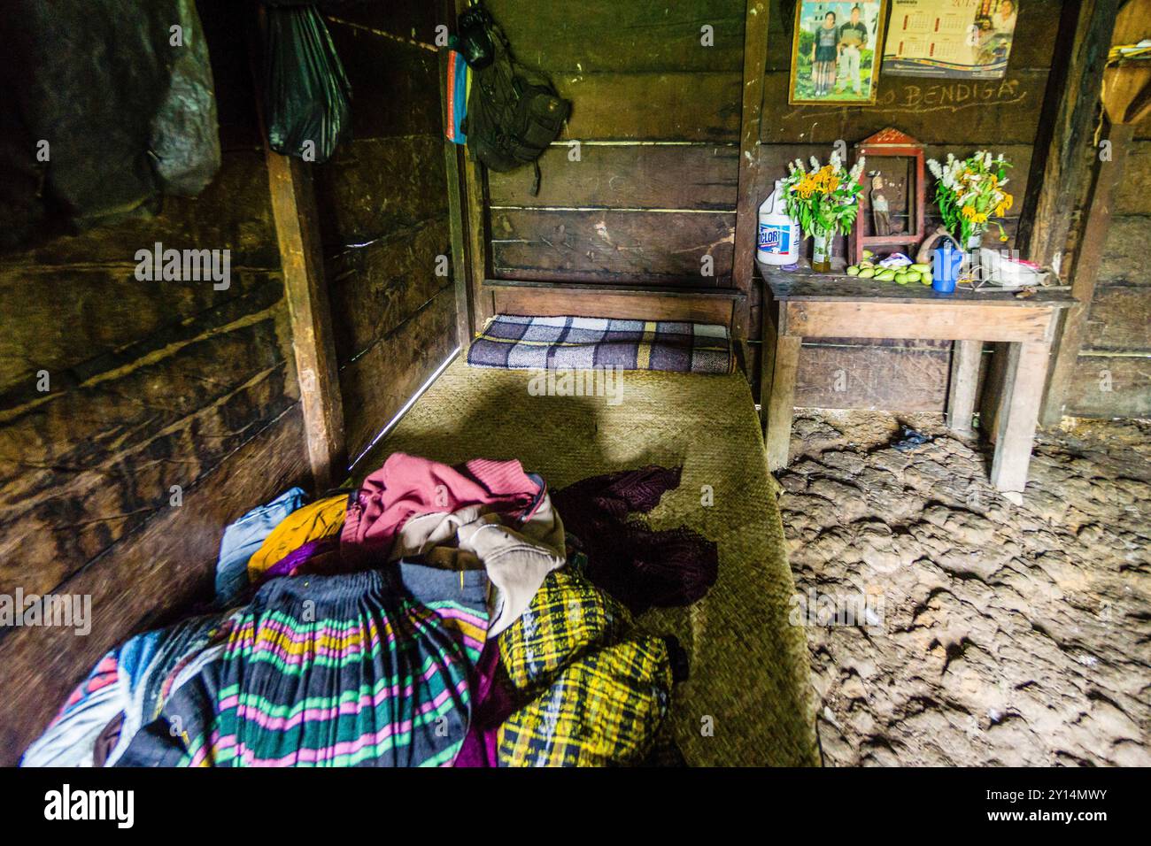 Private syncretic altar, Lancetillo, La Parroquia, Reyna area, Quiche ...