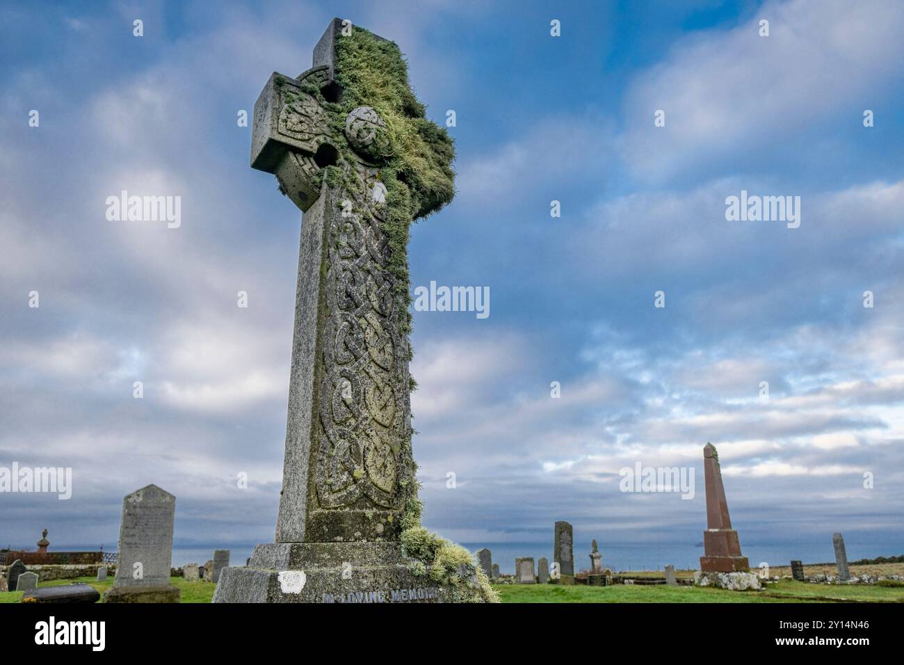 Kilmuir Cemetery, Kilmuir, (Cille Mhoire), west coast of the ...