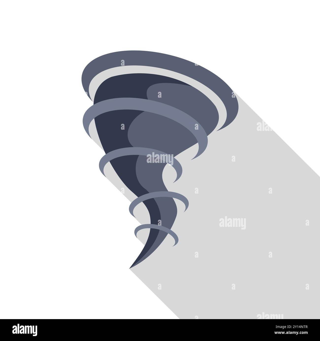 Powerful tornado is rotating, representing the destructive force of a ...