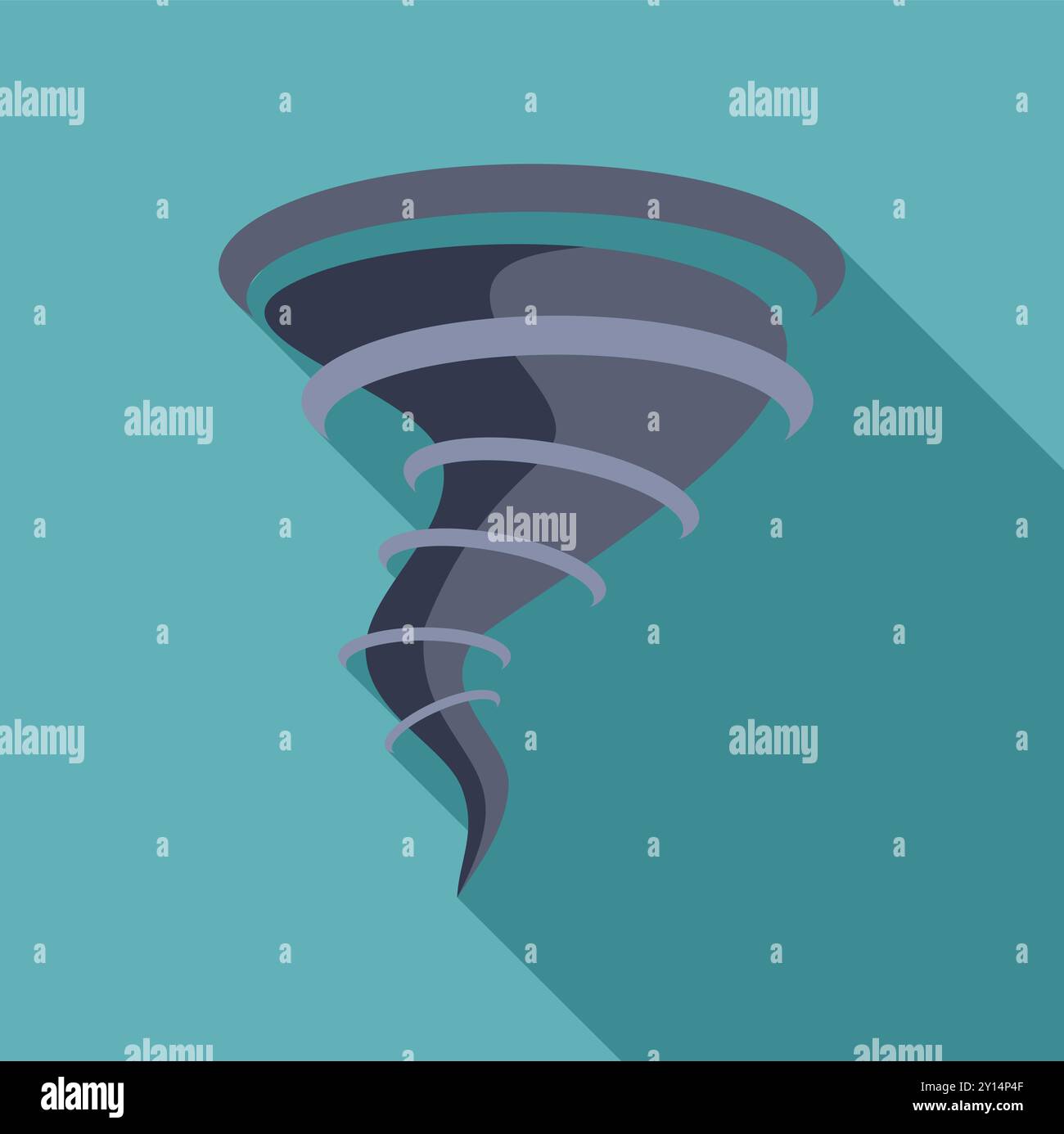 Powerful tornado is wreaking havoc, its funnel swirling with immense ...