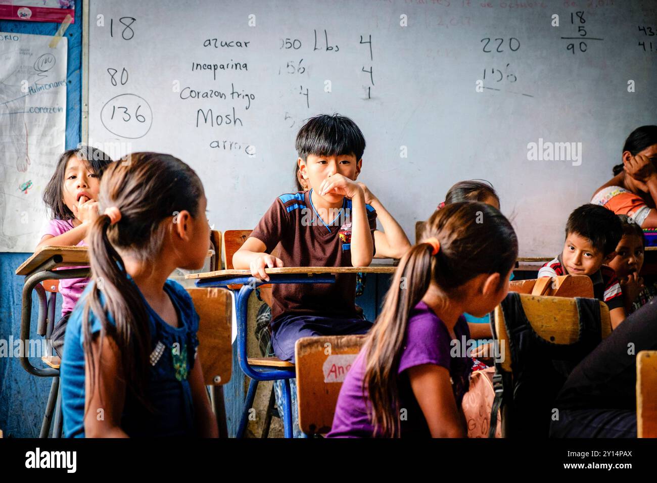 Official rural mixed school, La Taña, Quiche, Republic of Guatemala ...