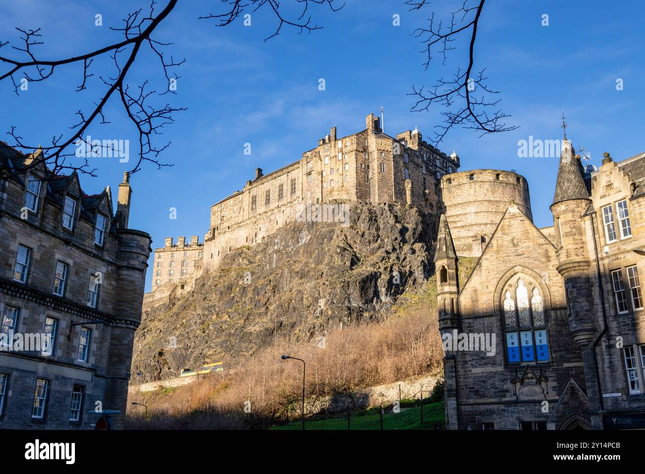 Edinburgh Castle, 12th century, Edinburgh, Lowlands, Scotland, United ...