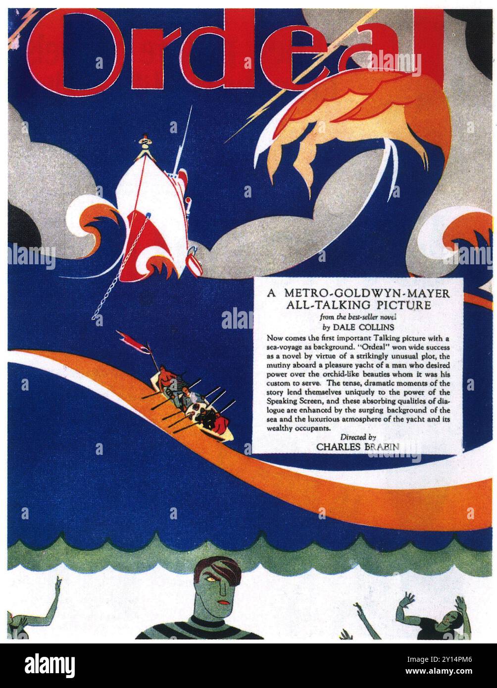 1929 Ordeal film poster - directed by Charles Brabin - MGM All-talking ...