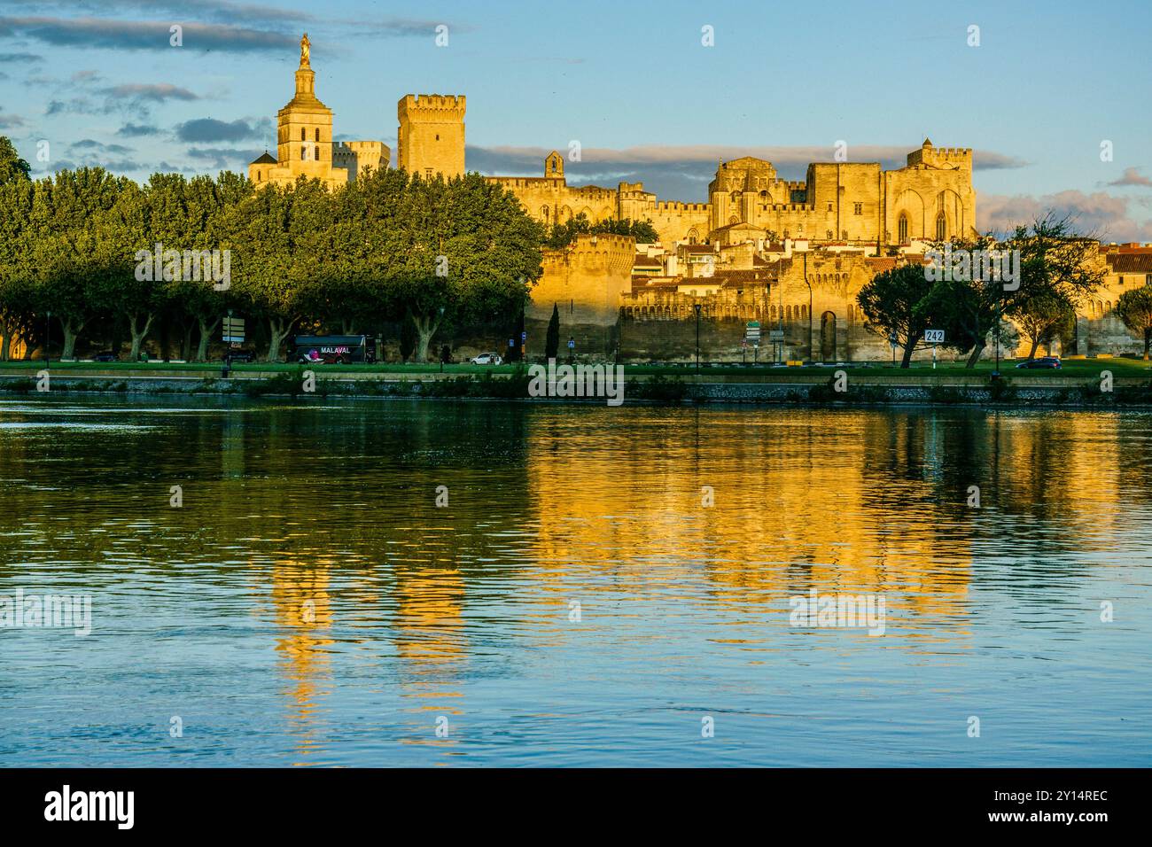 Palace of the Popes, medieval gothic, Avignon, France, Europe Stock ...