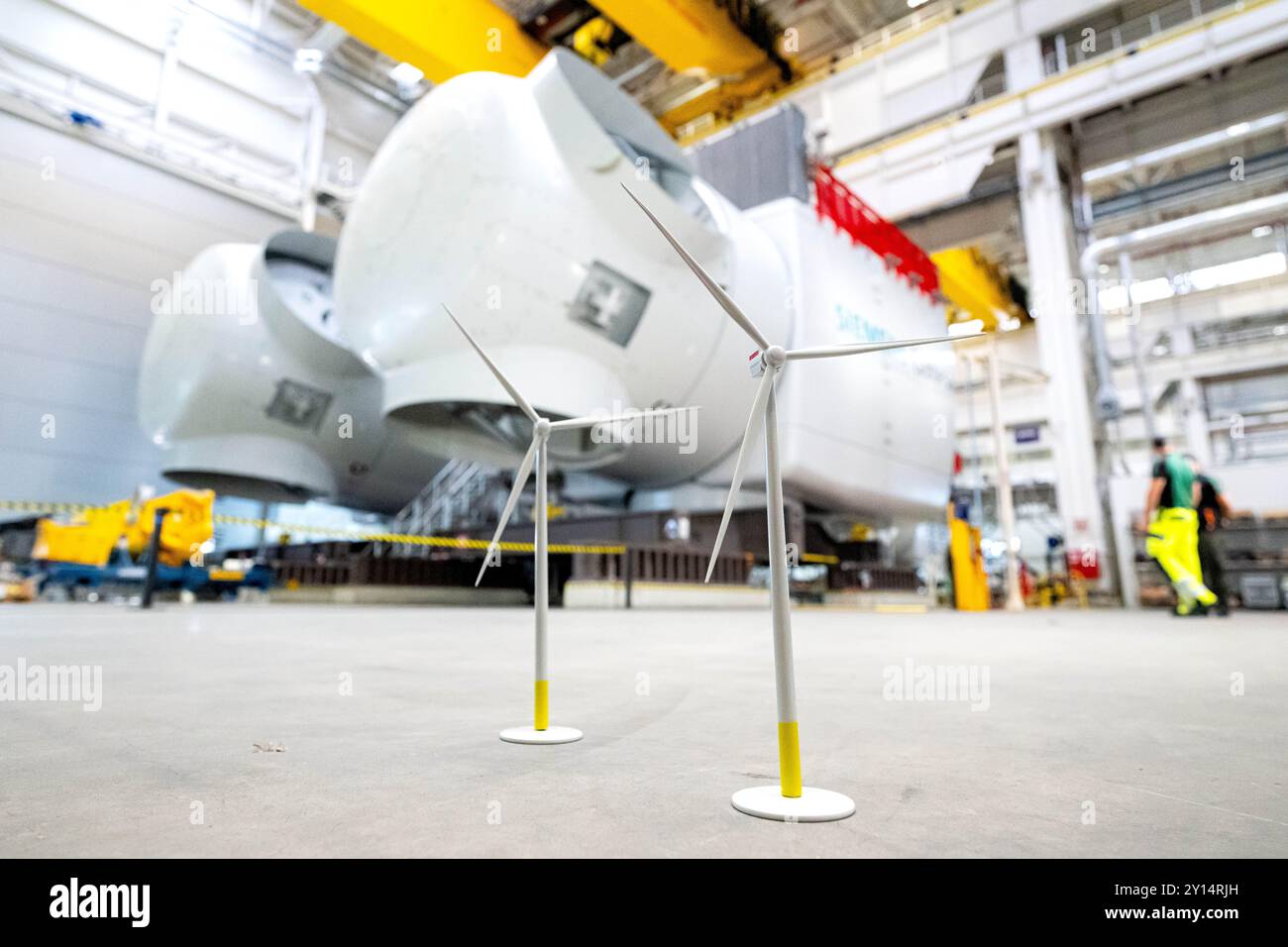 Cuxhaven, Germany. 05th Sep, 2024. Nacelles for offshore wind turbines ...