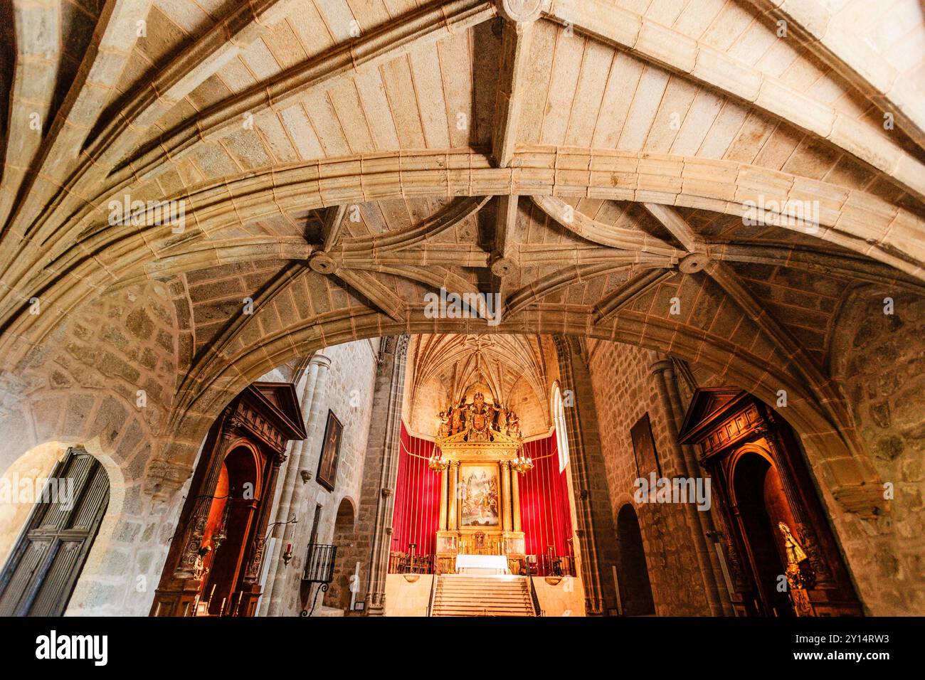 Main altarpiece and painting of the Exaltation of the Trinity, a copy ...