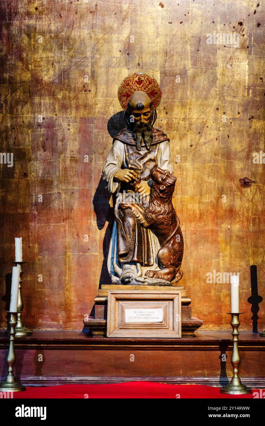 altarpiece, Saint Jerome, 17th century, altar of the relics, Monastery ...