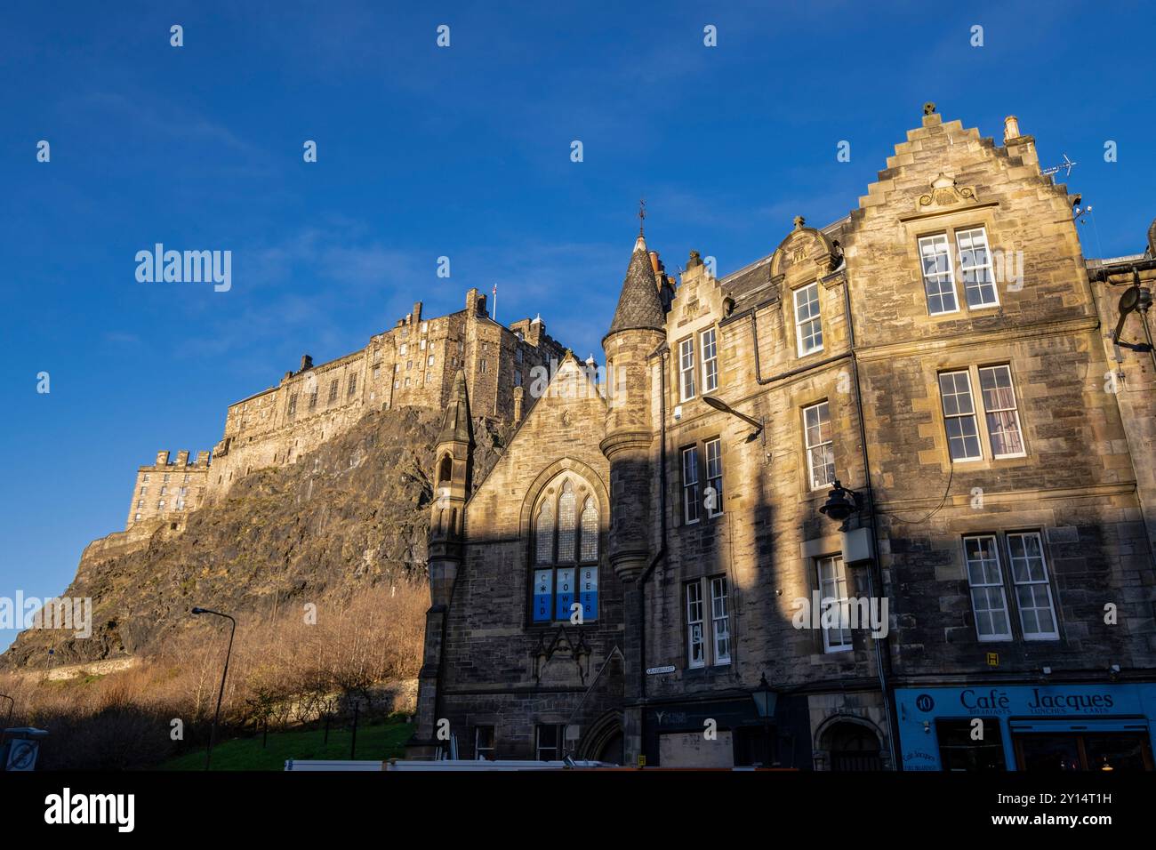 Edinburgh Castle, 12th century, Edinburgh, Lowlands, Scotland, United ...