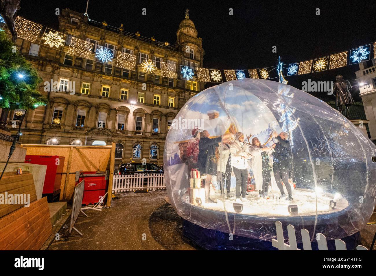 George Square Christmas Market, Glasgow, Lowlands, UK Stock Photo - Alamy