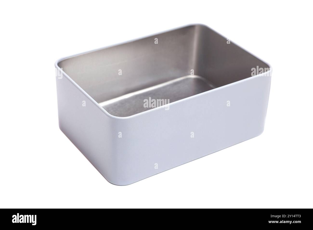 Small metal box isolated on white Stock Photo - Alamy