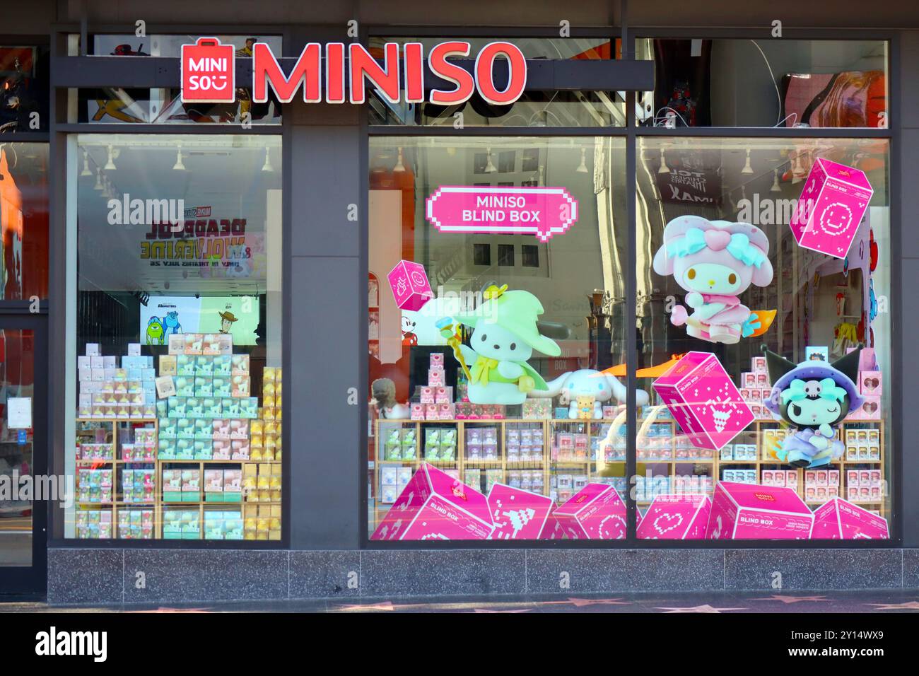 MINISO Store in Hollywood on Hollywood Blvd, Los Angeles Stock Photo ...