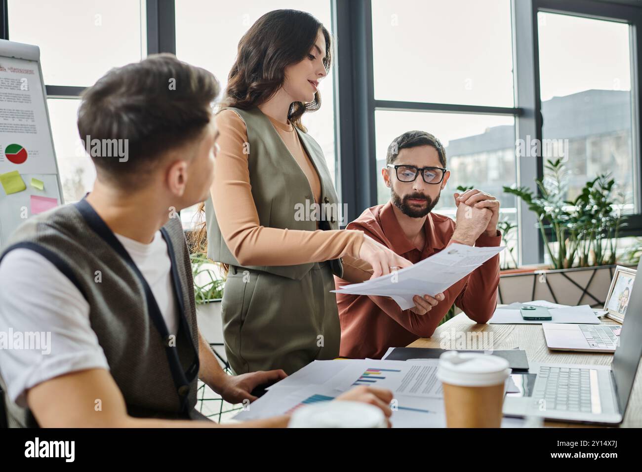 Review documents together hi-res stock photography and images - Alamy