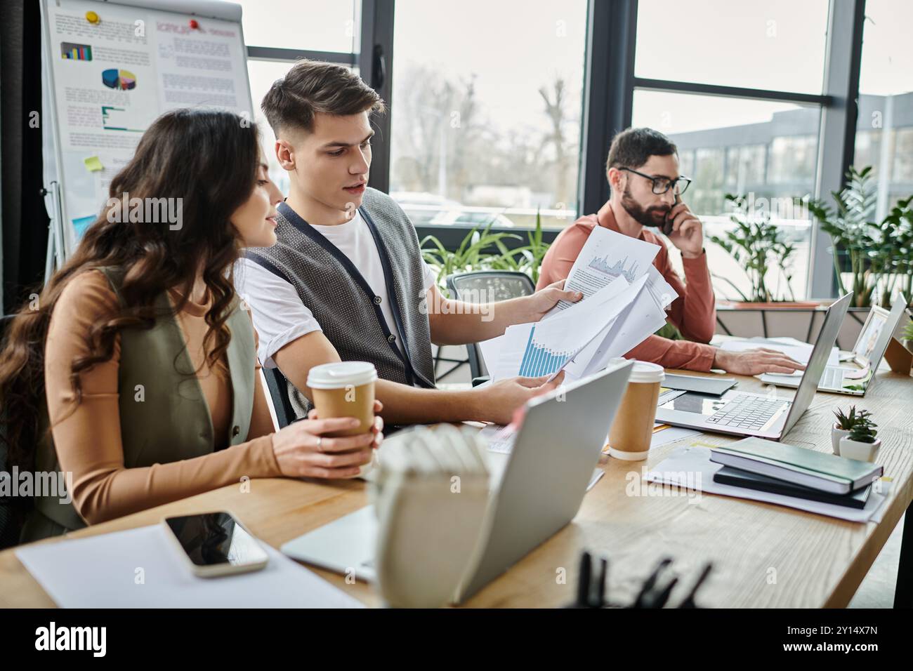 Team members engage hi-res stock photography and images - Alamy