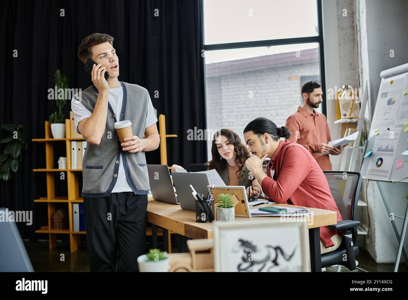 In professional environment team members hi-res stock photography and ...