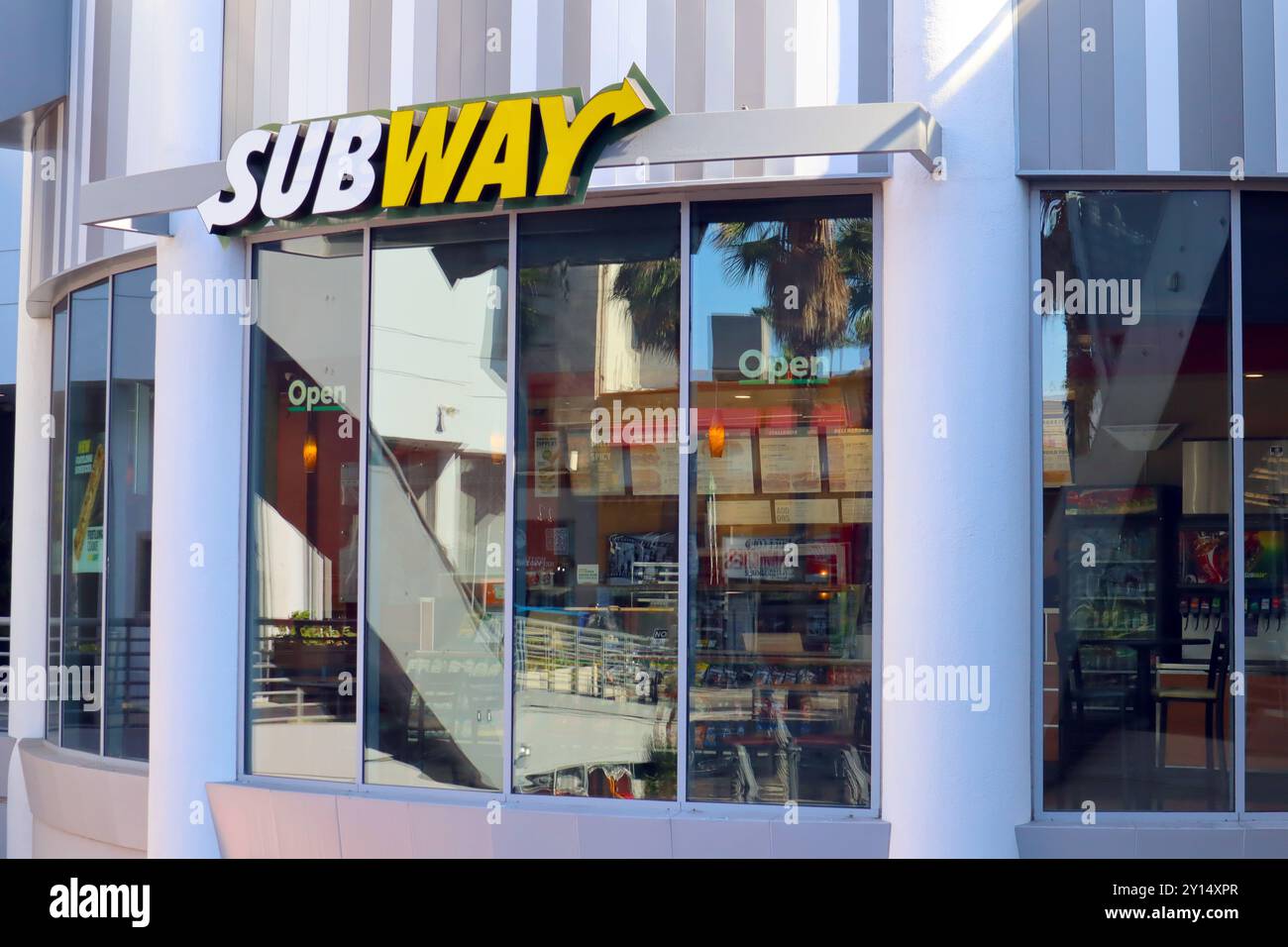 SUBWAY Fast Food restaurant. The Subway's core product is the submarine ...
