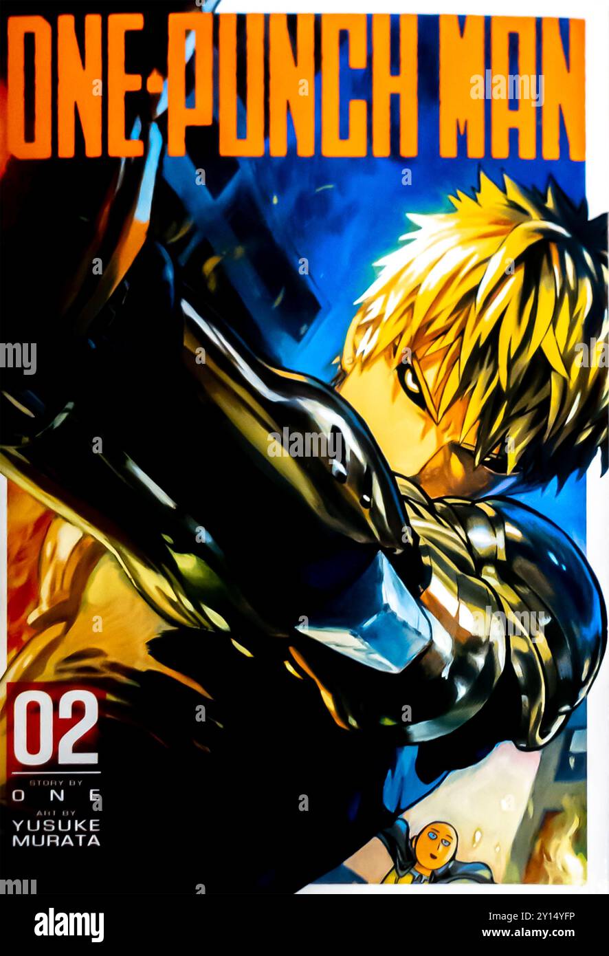 One-Punch Man, Vol. 2 by ONE, Yusuke Murata (Illustrator) 2015 - book cover Stock Photo - Alamy