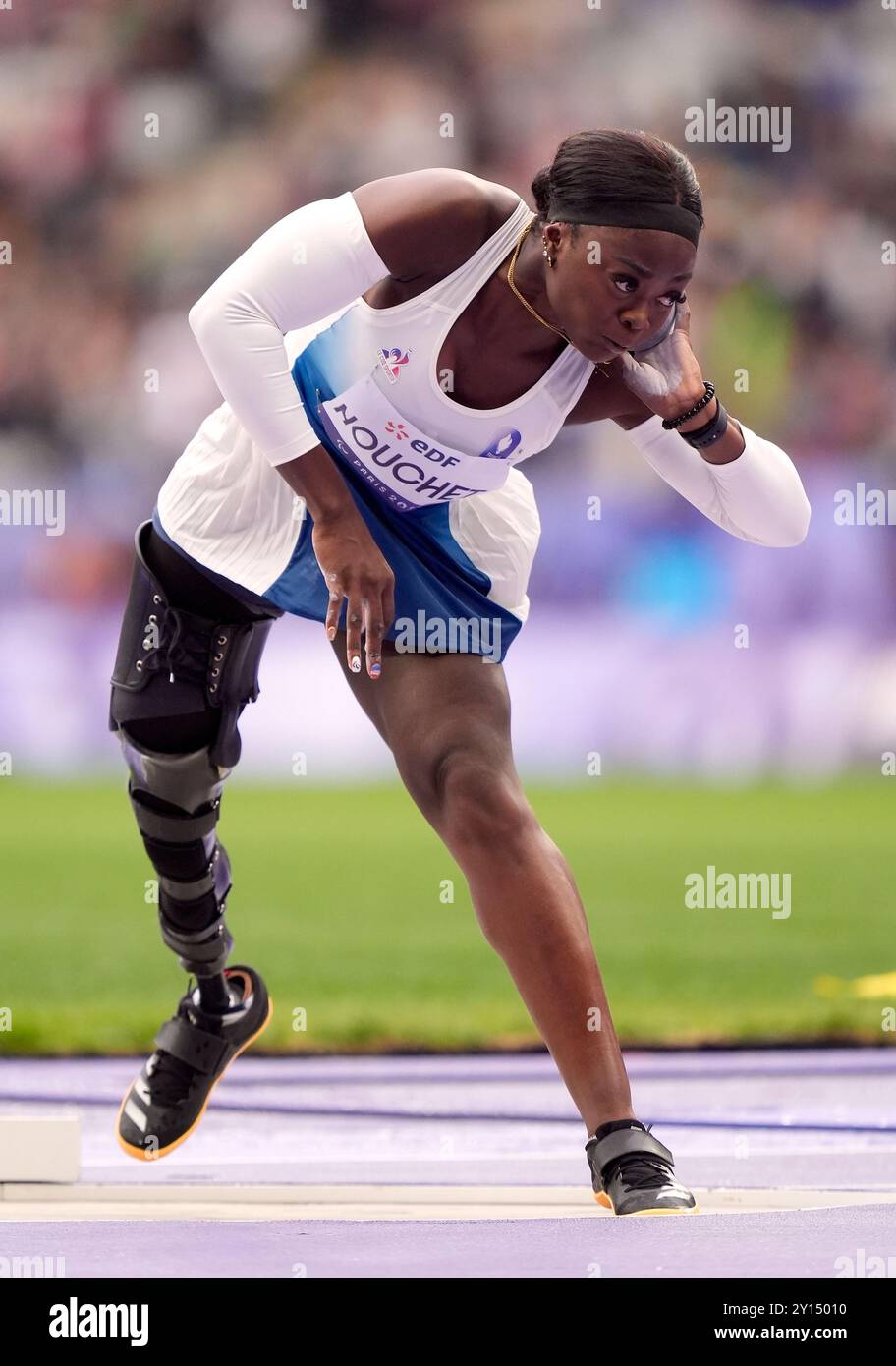 France's Alexandra Nouchet competing in the Women's Shot Put F64 Final ...