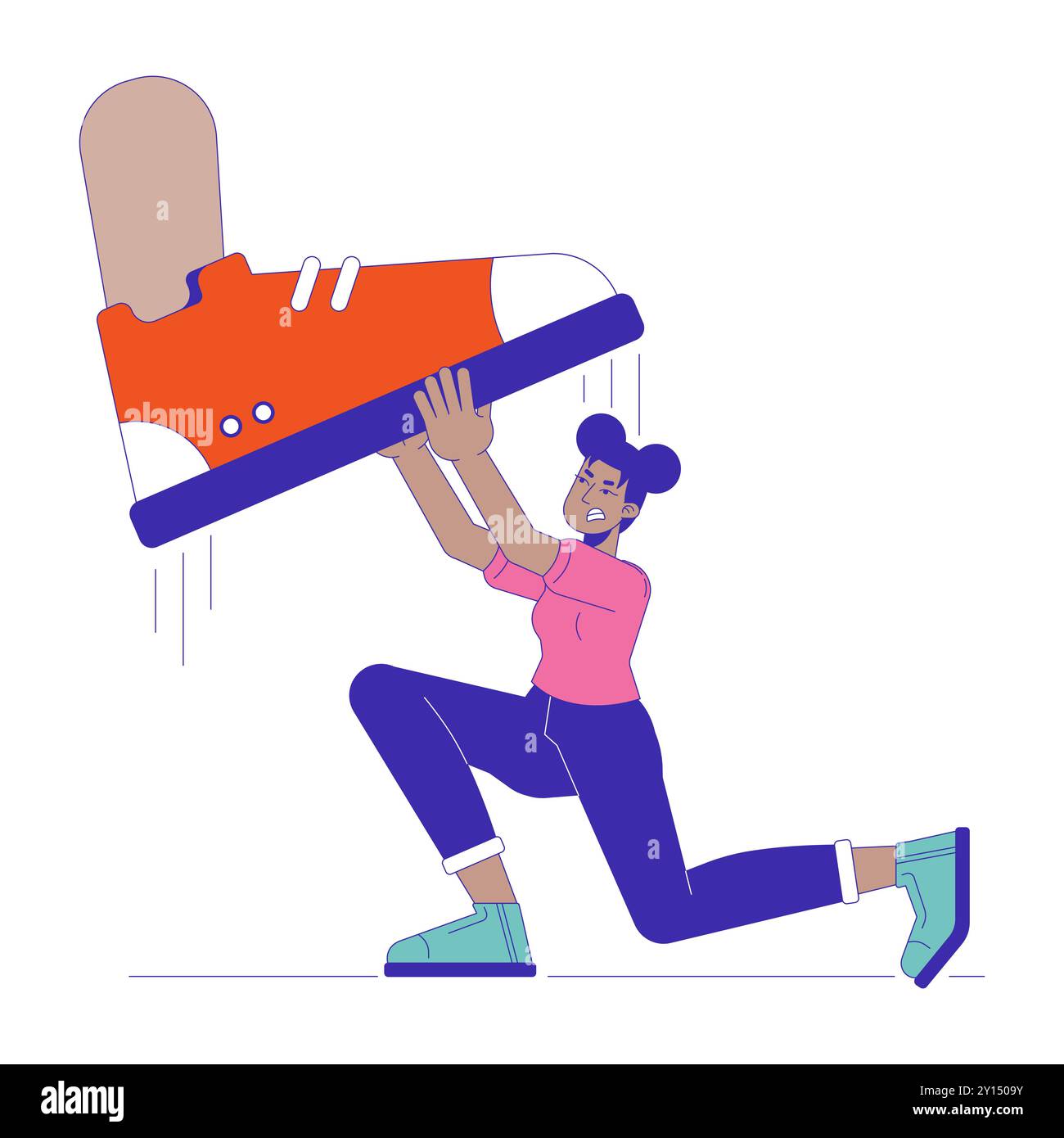 Oppressed woman Stock Vector Images - Alamy