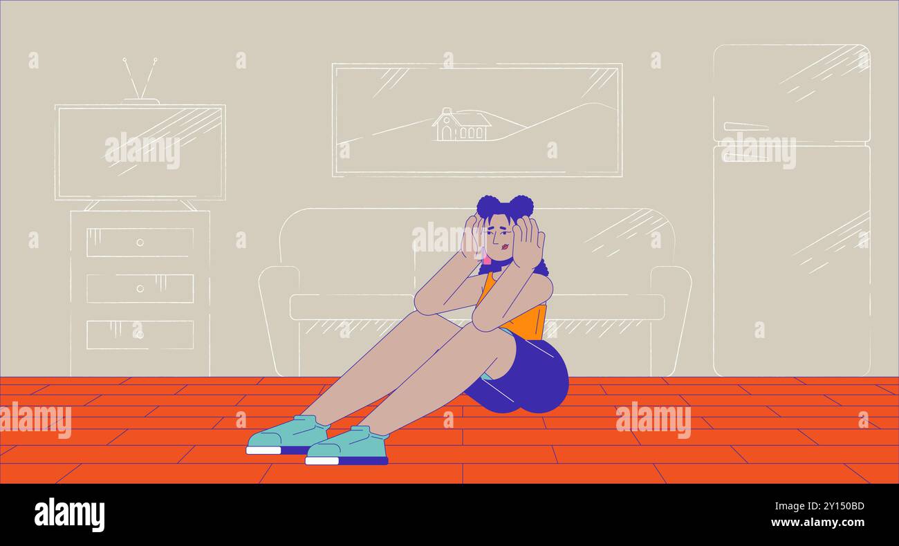 Lack of affordable housing cartoon flat illustration Stock Vector Image ...