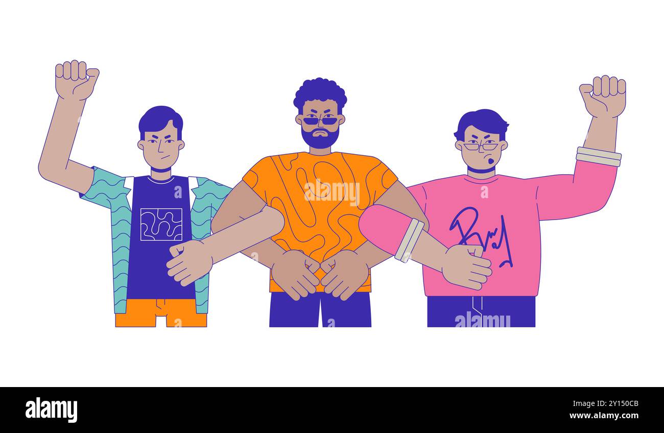 Resistance protest cartoon flat illustration Stock Vector Image & Art ...