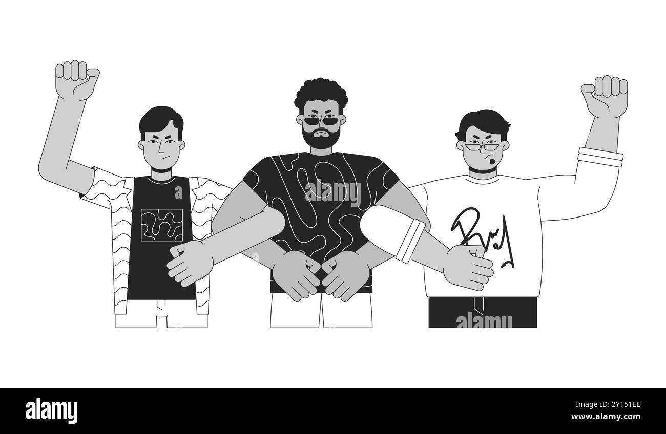 Protest scene Cut Out Stock Images & Pictures - Alamy