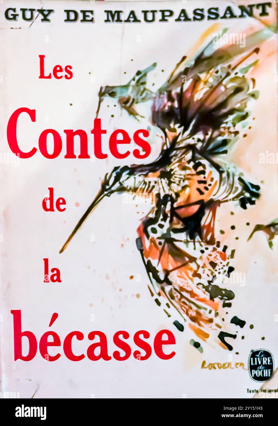 Contes de la bécasse Book by Guy de Maupassant 1883 Stock Photo - Alamy