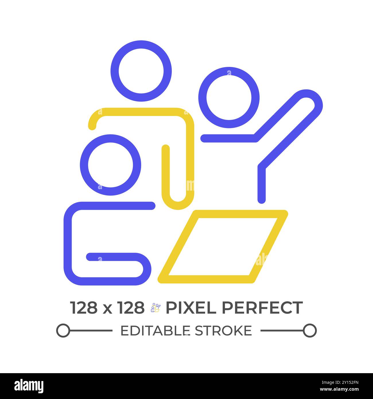 Two coworkers discussing project Stock Vector Images - Alamy