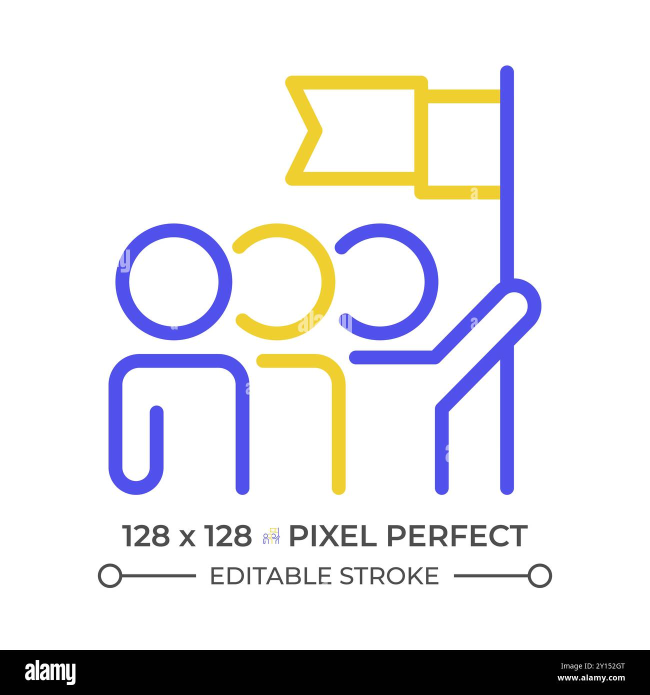 Team effort icon linear Cut Out Stock Images & Pictures - Alamy