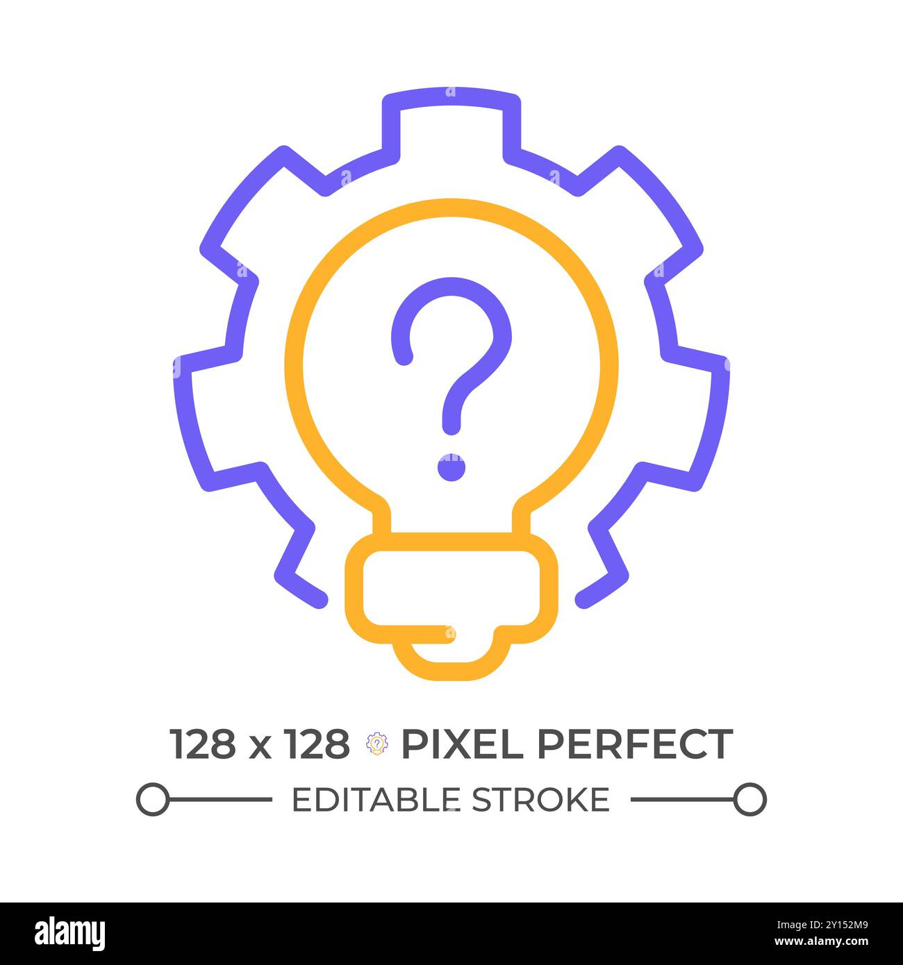 Light bulb question mark Stock Vector Images - Alamy